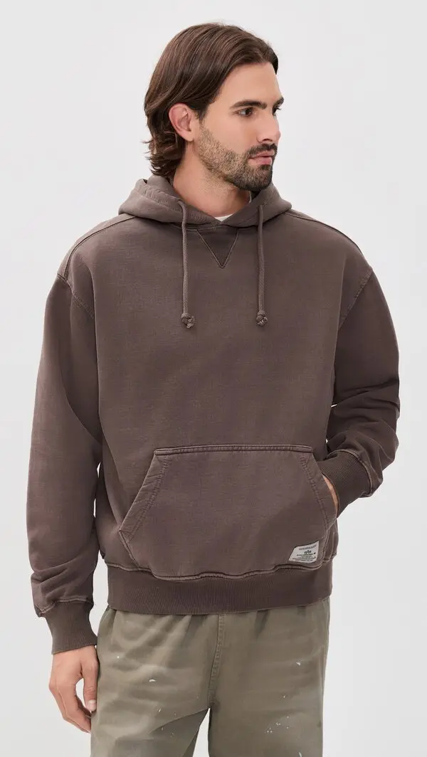 Alpha Industries Essential Washed Relaxed Hoodie