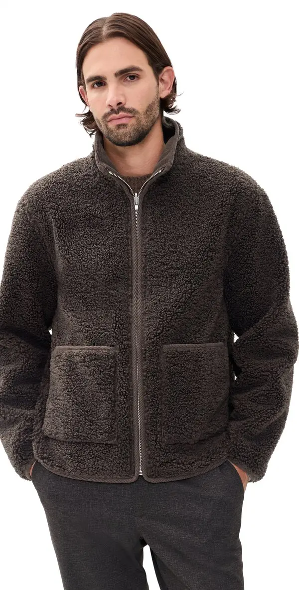 WAX LONDON Killick Reversible Fleece Jacket