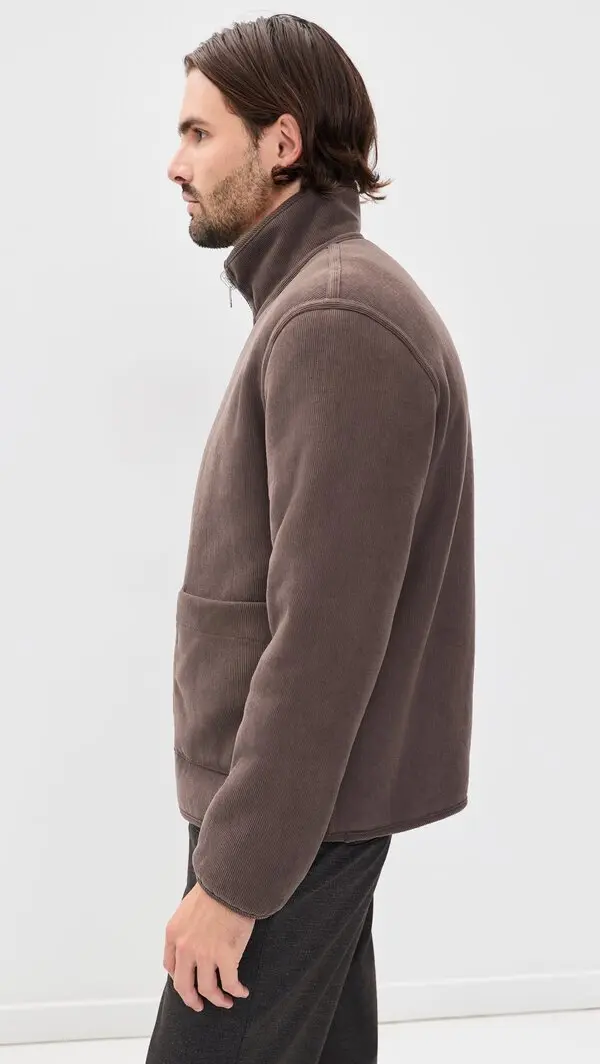 WAX LONDON Killick Reversible Fleece Jacket