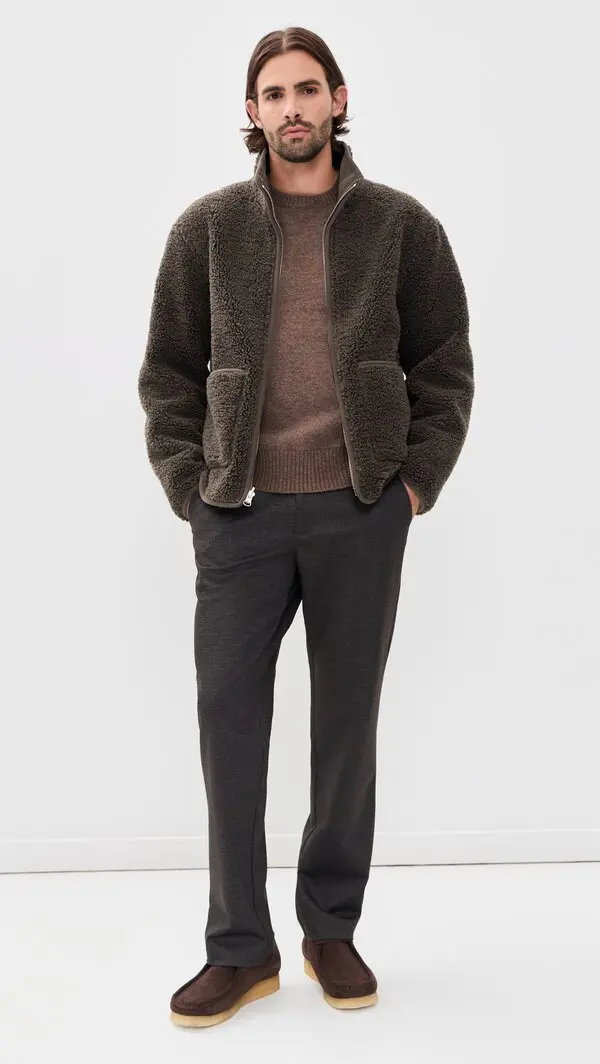WAX LONDON Killick Reversible Fleece Jacket