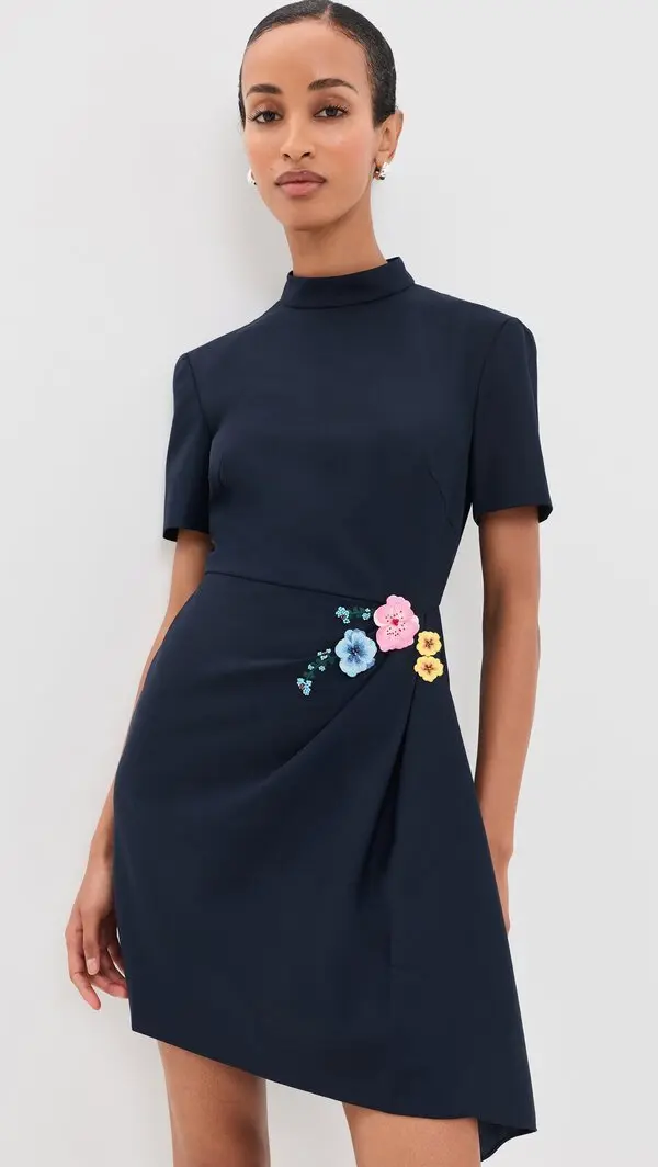 Saloni Draped Mini Dress