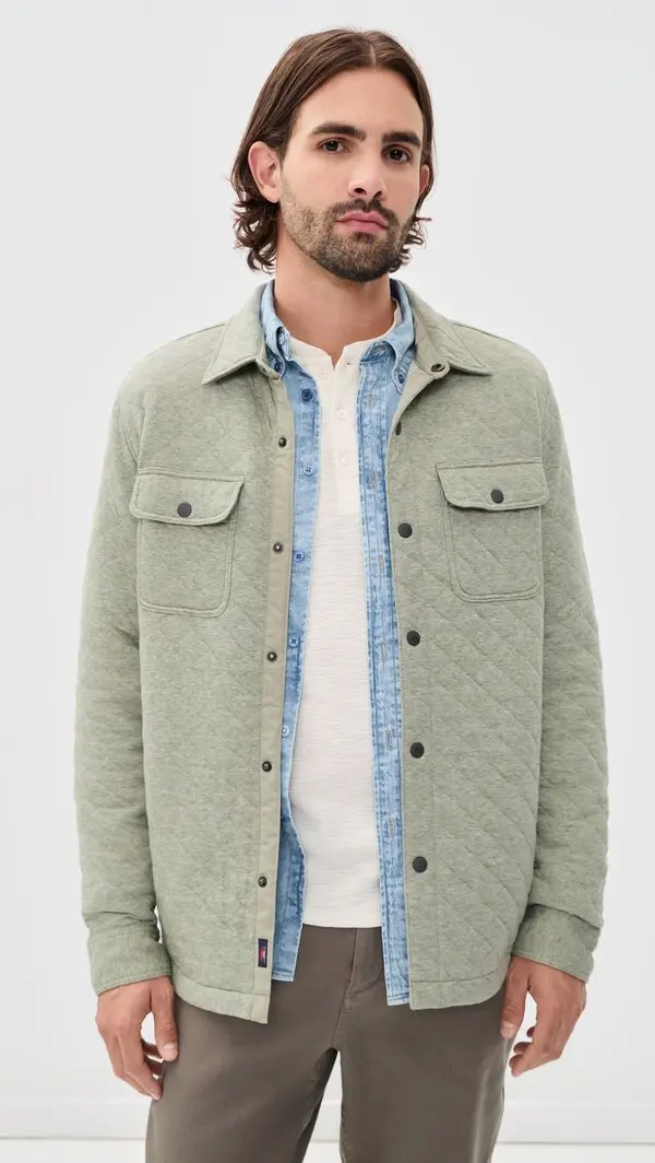 Faherty Brand Epic Quilted Fleece Shacket