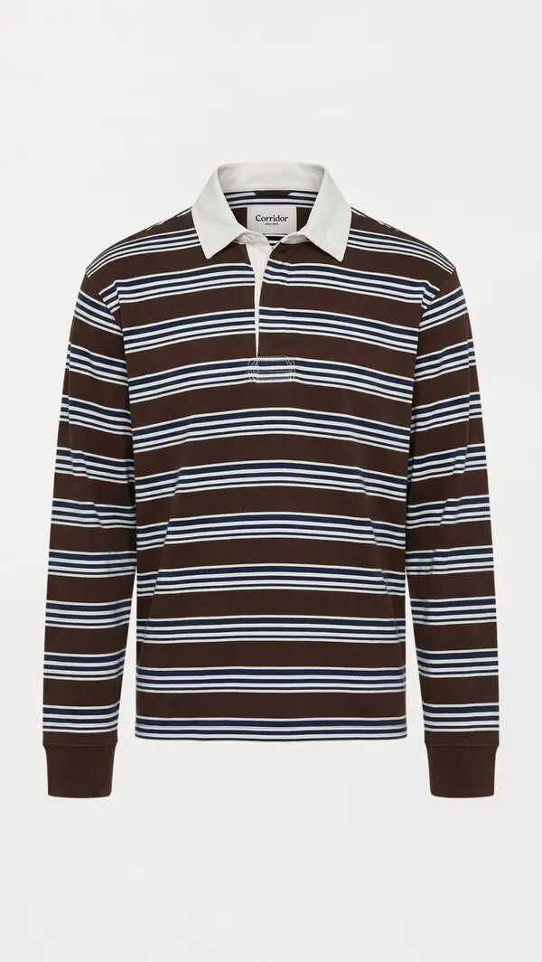 CORRIDOR Mini Stripe Rugby Polo