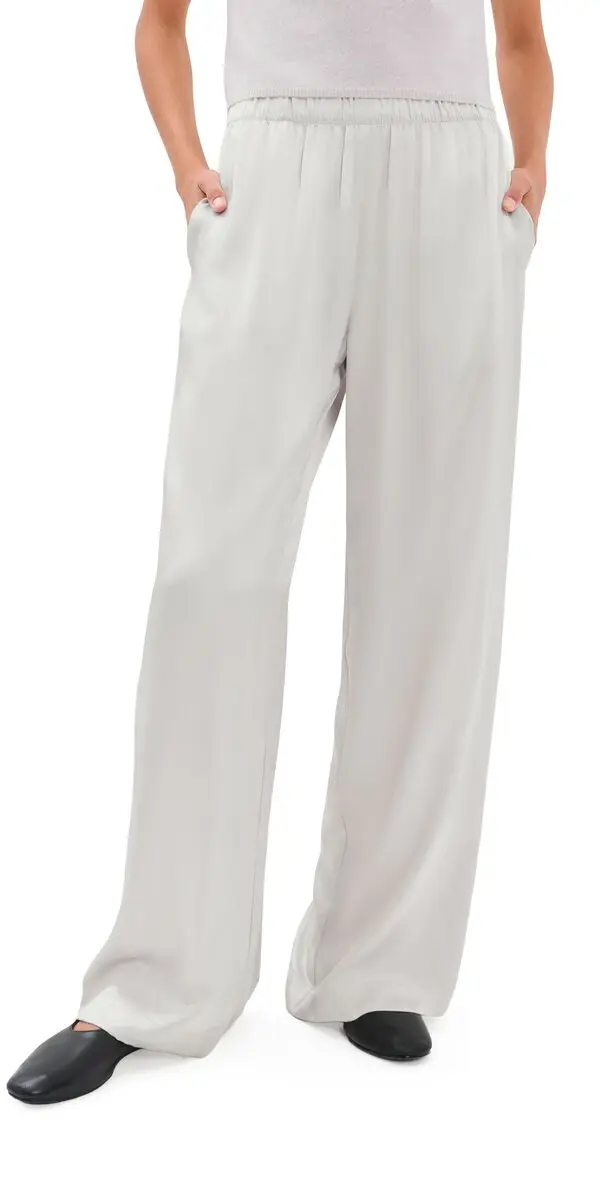 Sablyn Brynn High Rise Pull On Wide Leg Pants - Blizzard