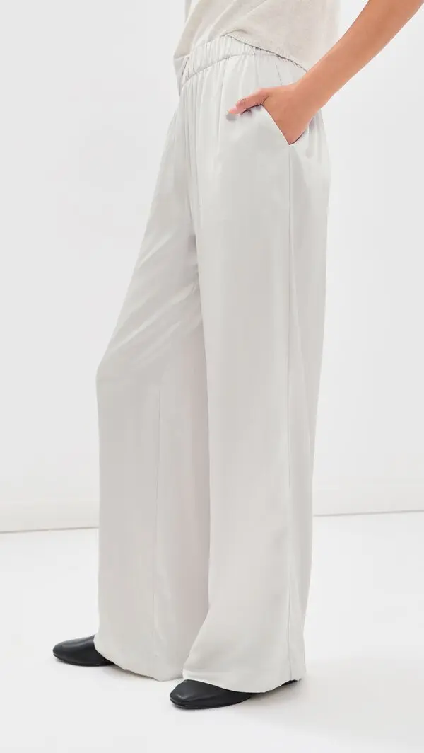 Sablyn Brynn High Rise Pull On Wide Leg Pants - Blizzard
