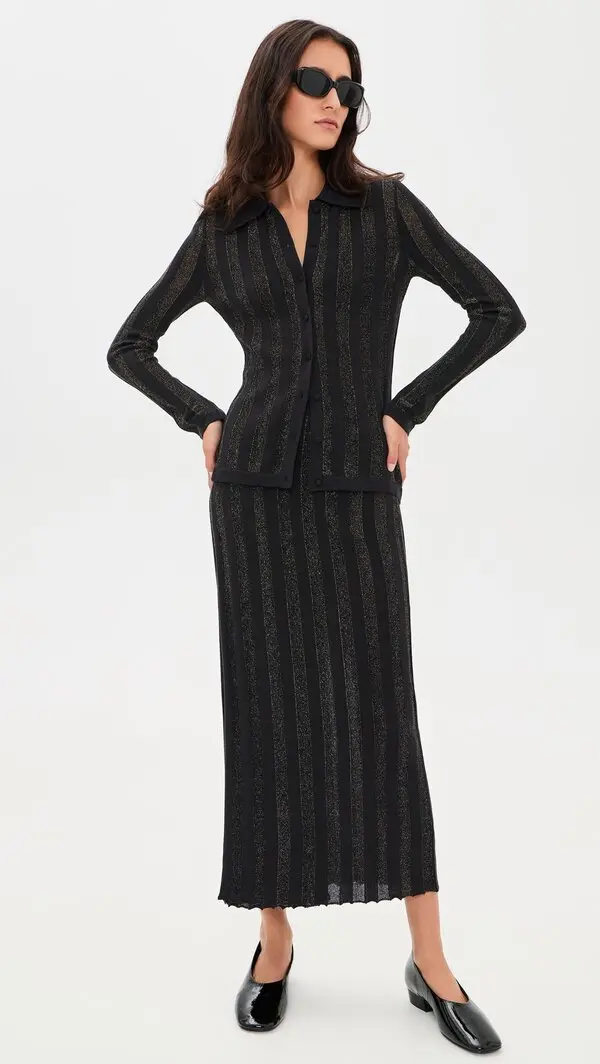 Saloni Stripe Cardigan