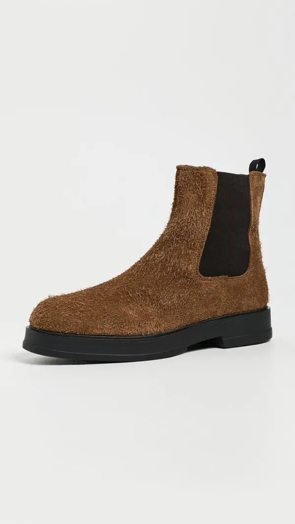 LES DEUX Hairy Suede Chelsea Boots