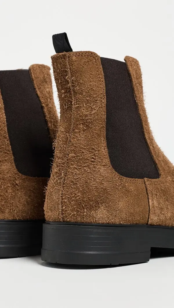LES DEUX Hairy Suede Chelsea Boots