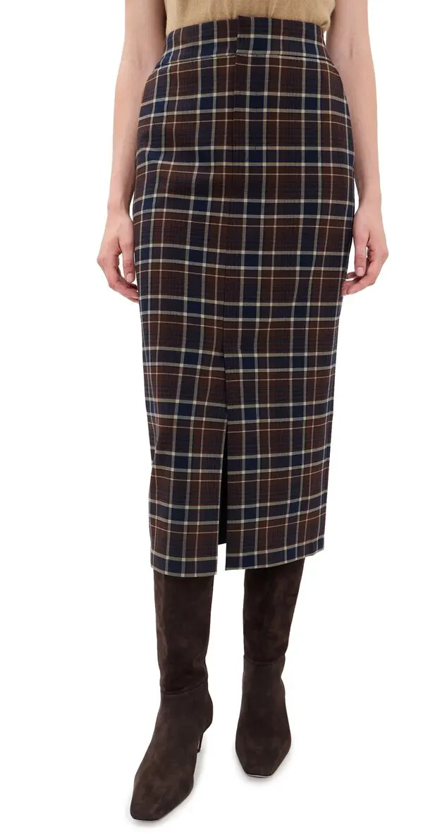 FAVORITE DAUGHTER The Meyer Skirt - Toffee Plaid