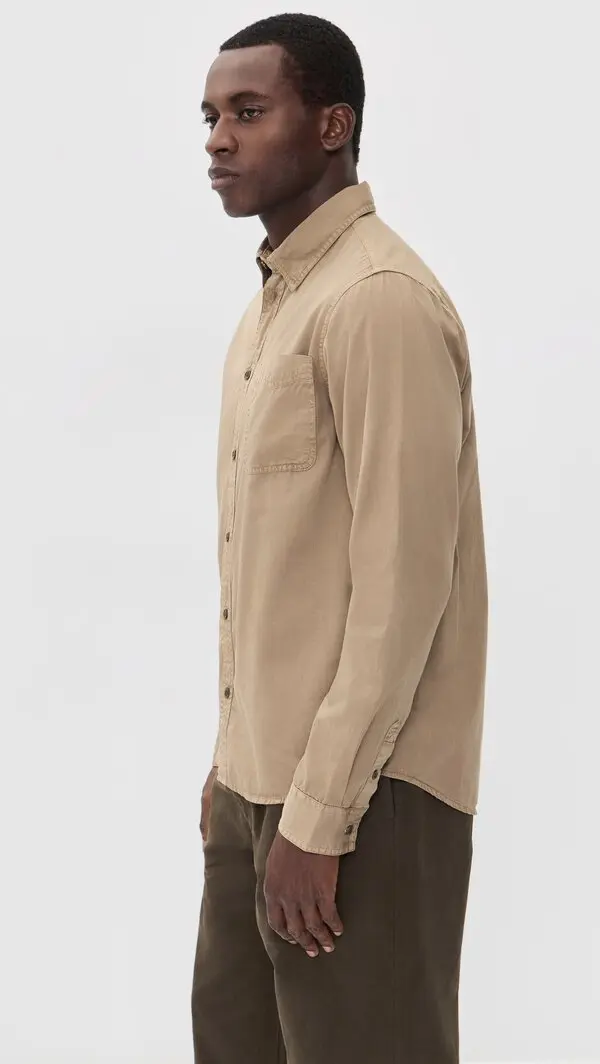 LES DEUX Garment Dyed Shirt