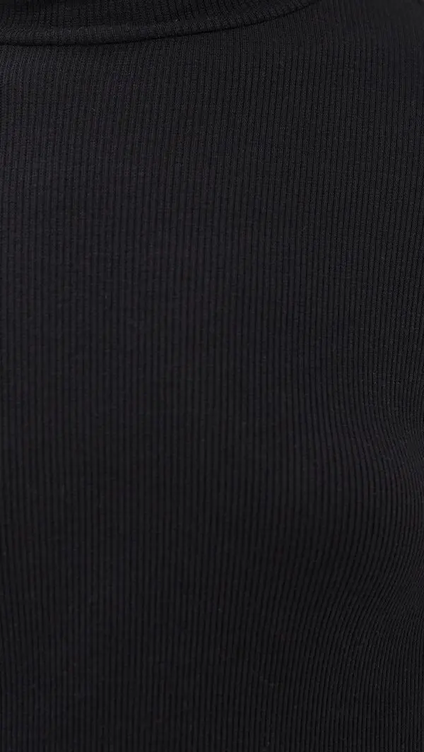 PERFECTWHITETEE Tati Turtleneck Top - True Black