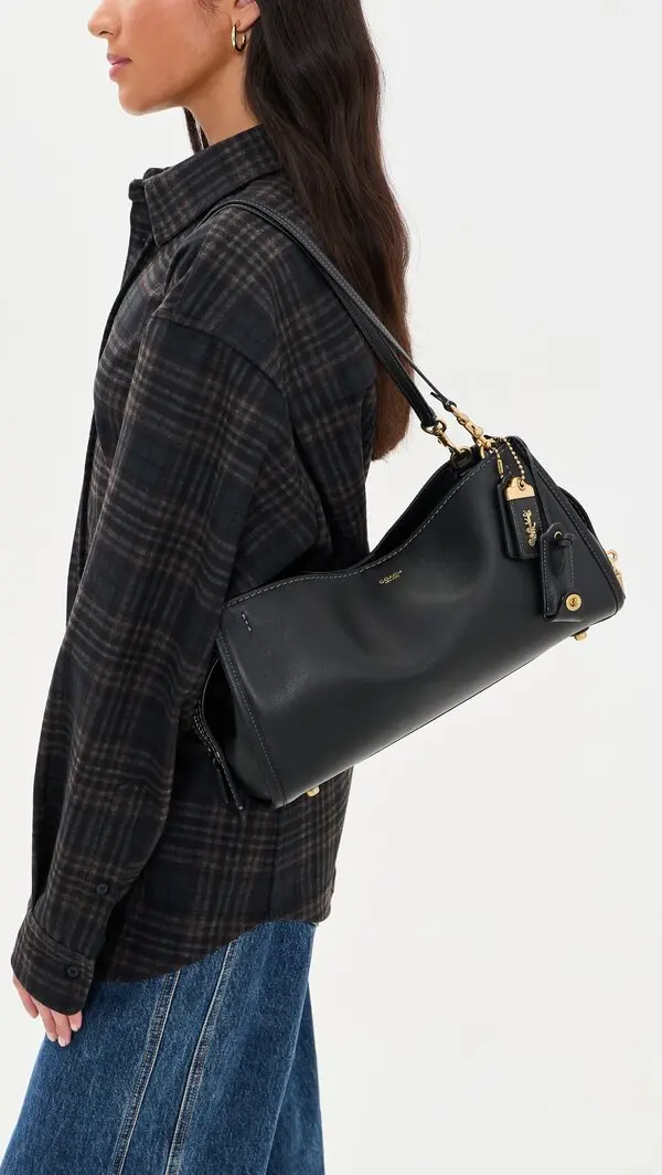 COACH Soft Grain Leather East West Rogue 34 Bag