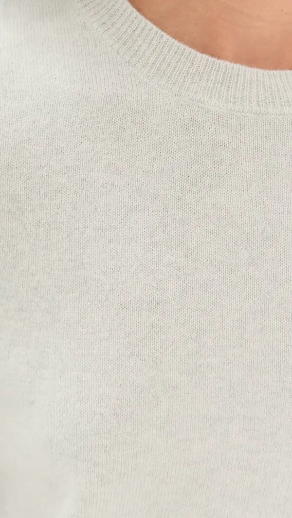 Sablyn Charleston Relaxed Crew Cashmere Tee - Blizzard