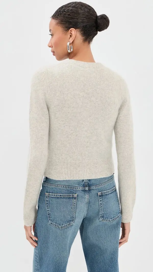 Brandon Maxwell Sloane Silk Cashmere Cardigan Sweater