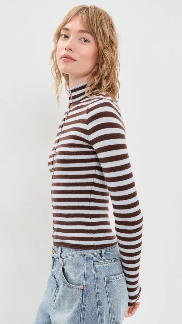 GUIZIO Fitted Knit Crew Neck