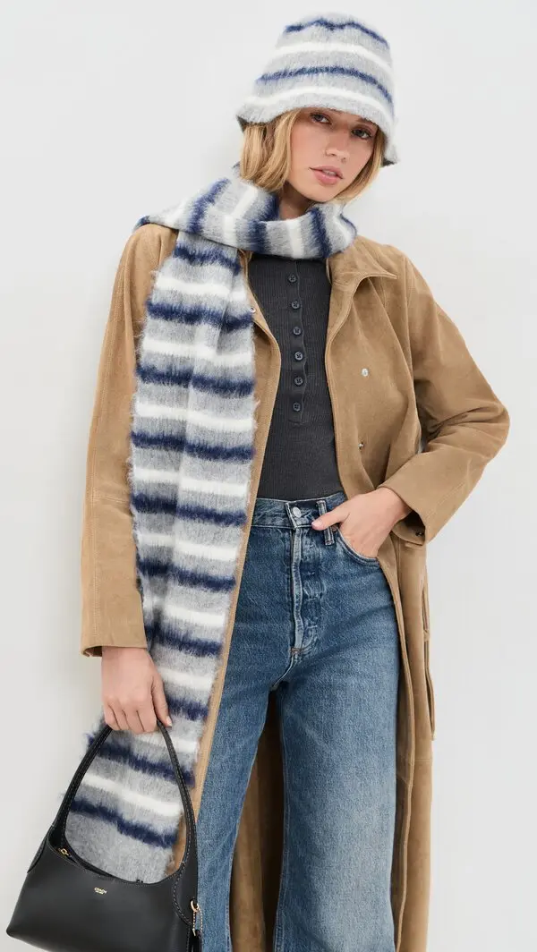 FAVORITE DAUGHTER The Striped Knit Scarf