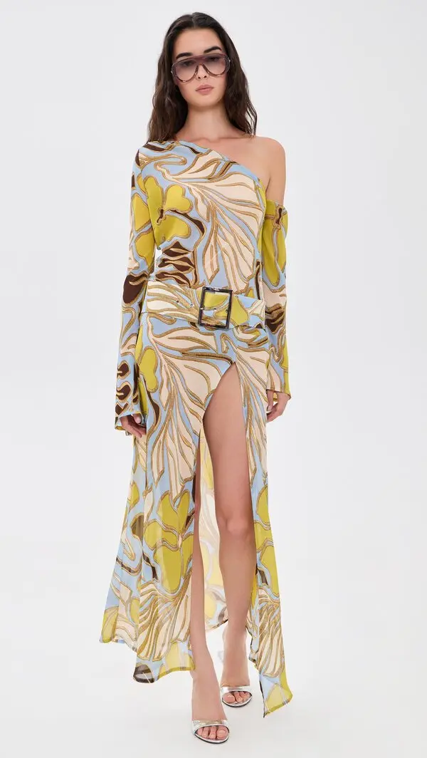 SEVEN WONDERS Daria Shoulder Maxi Dress