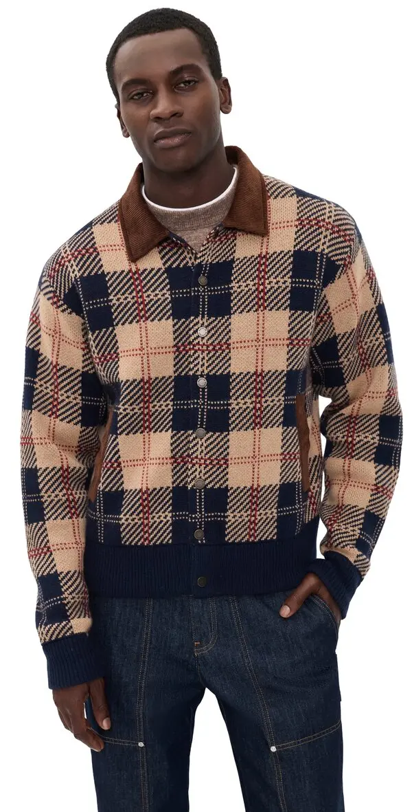 Guest In Residence Tartan Bomber Jacket