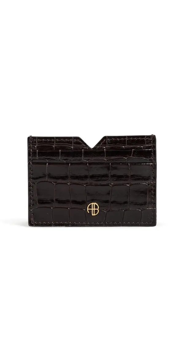 ANINE BING Calli Embossed Card Holder