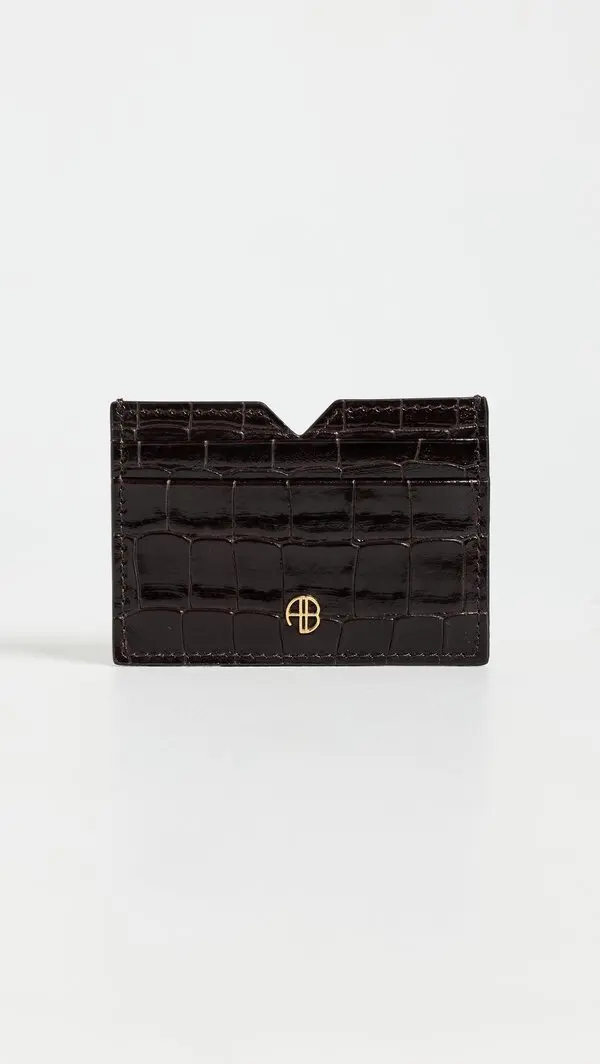 ANINE BING Calli Embossed Card Holder