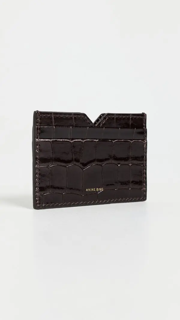 ANINE BING Calli Embossed Card Holder