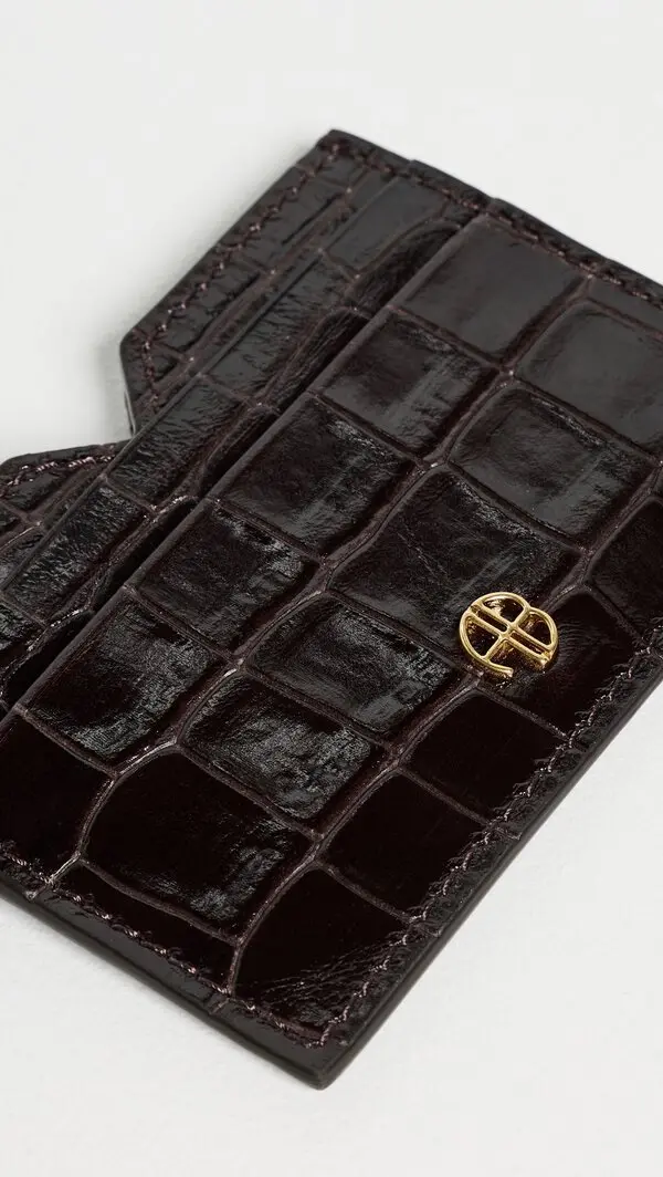 ANINE BING Calli Embossed Card Holder