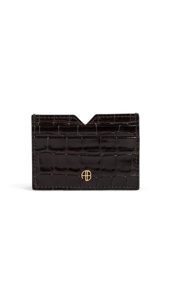 ANINE BING Calli Embossed Card Holder