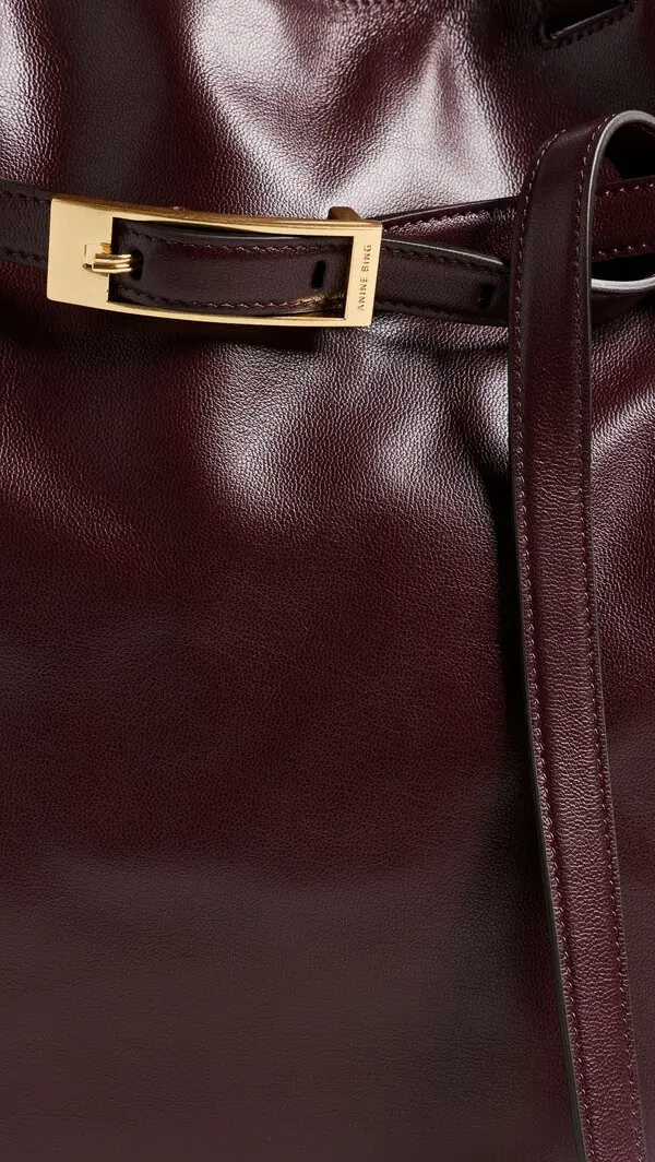 ANINE BING Elly Small Grained Leather Tote