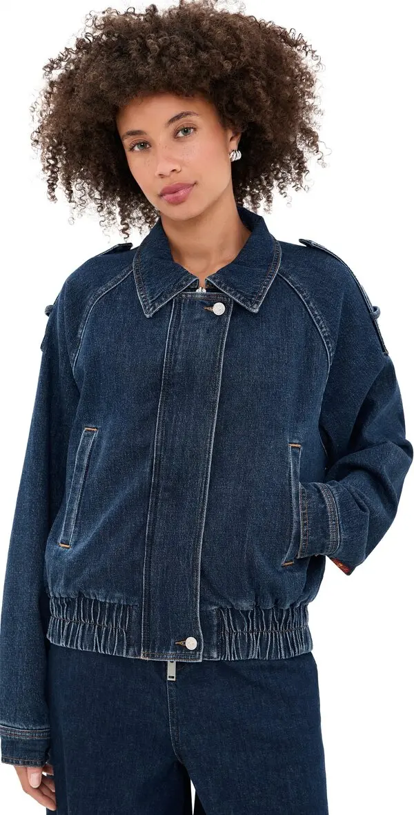 7 For All Mankind Aviator Denim Jacket