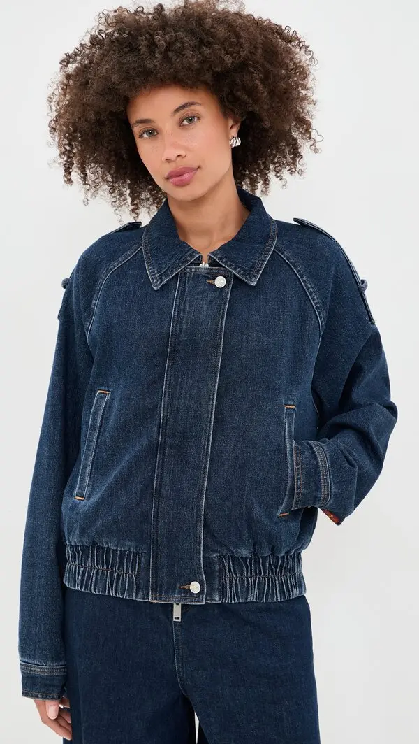 7 For All Mankind Aviator Denim Jacket