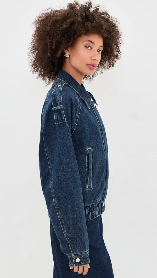 7 For All Mankind Aviator Denim Jacket
