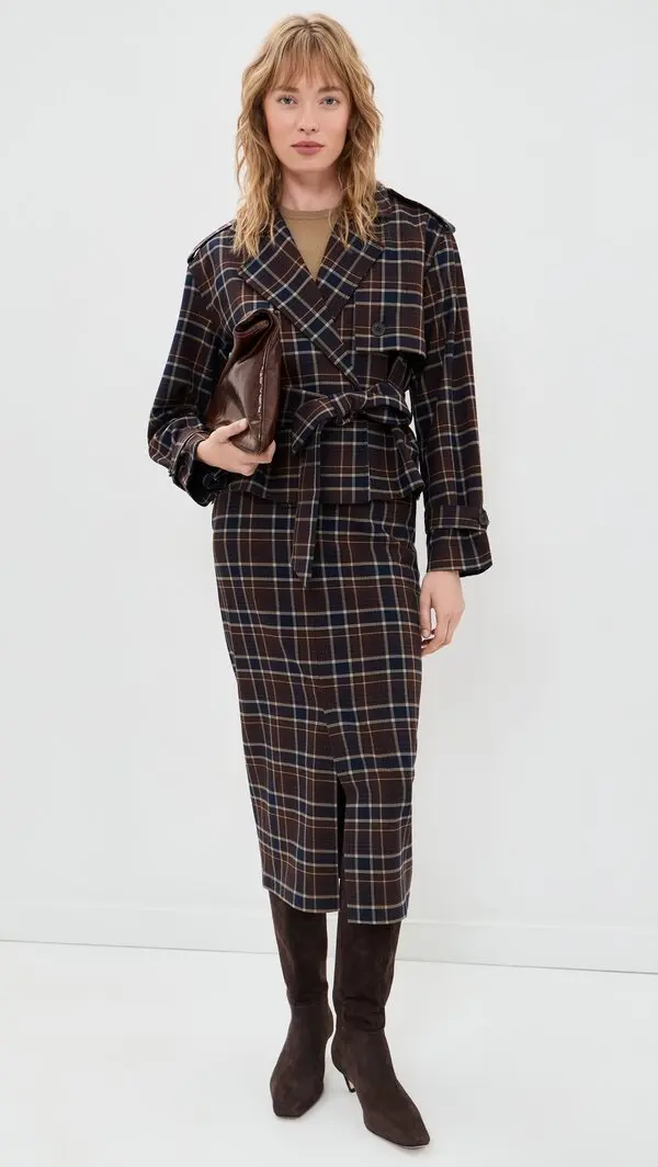 FAVORITE DAUGHTER The Cropped Charles Trench Coat