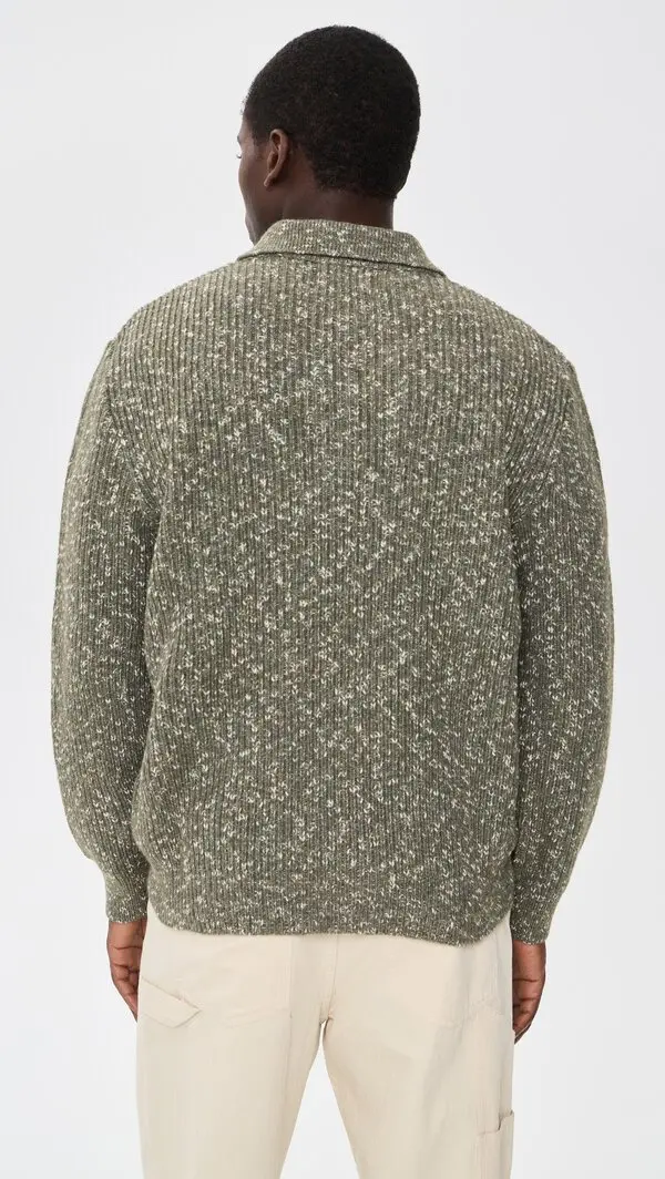FAR AFIELD Kier Ribbed Knit Polo