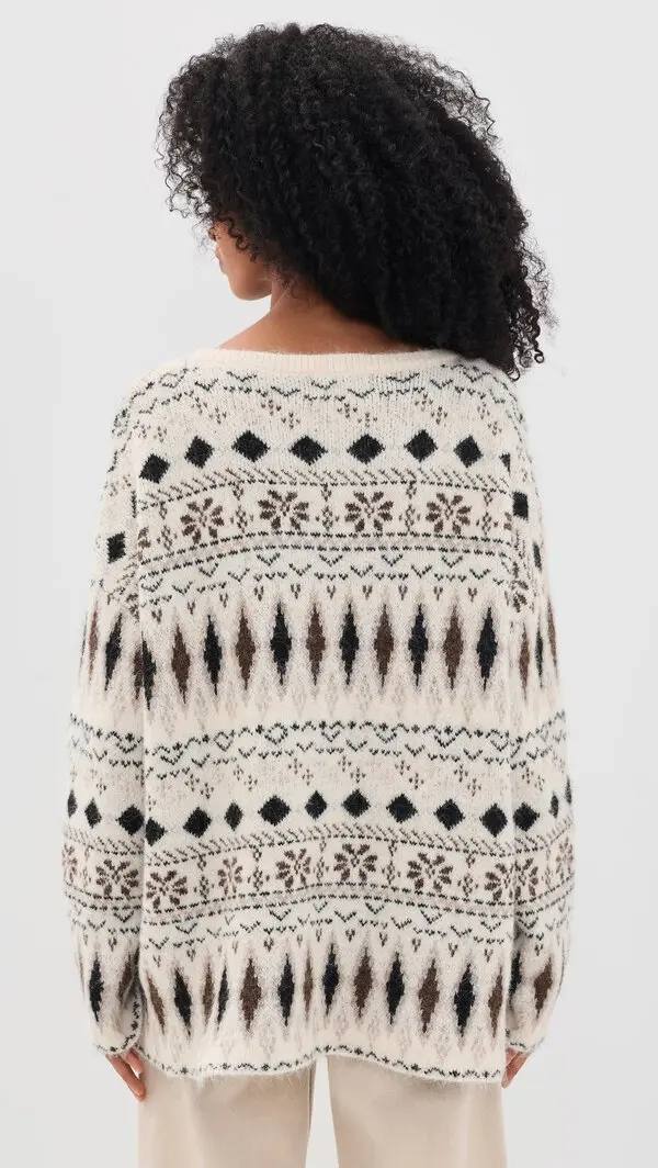 VRG GRL Hayes Fair Isle Knit Sweater