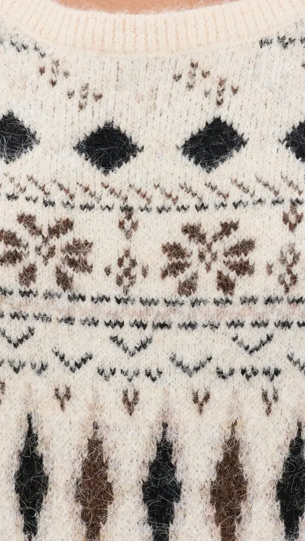 VRG GRL Hayes Fair Isle Knit Sweater