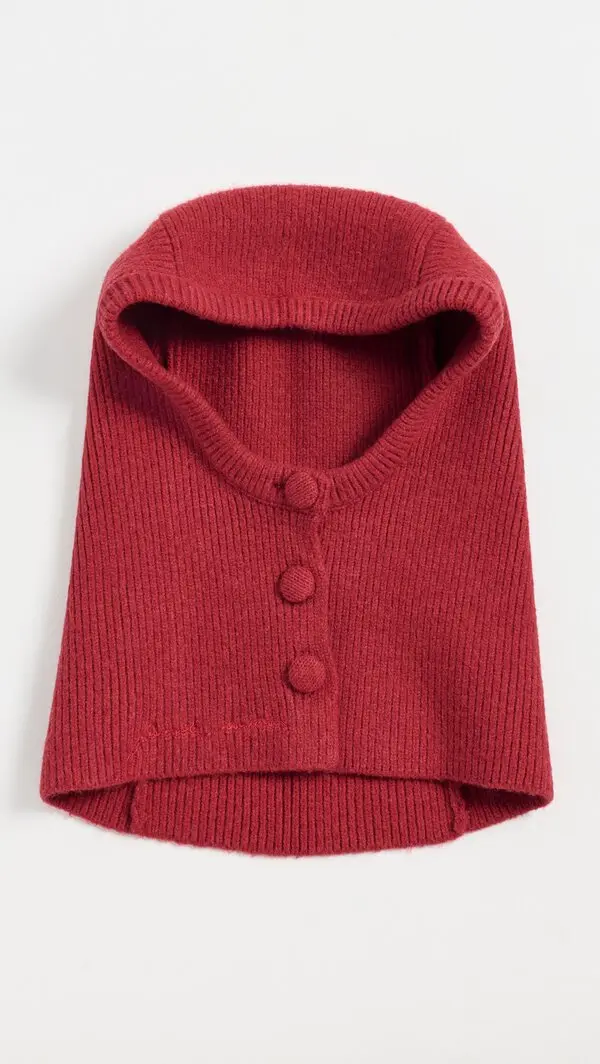 FAVORITE DAUGHTER The Button Balaclava - Crimson
