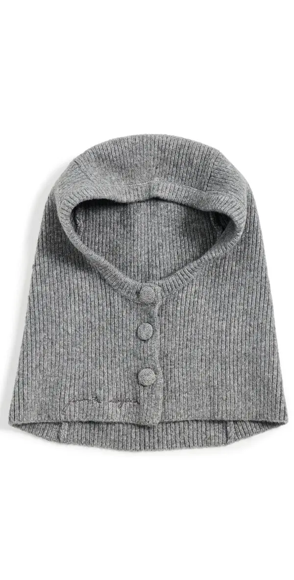 FAVORITE DAUGHTER The Button Balaclava - Heather Grey