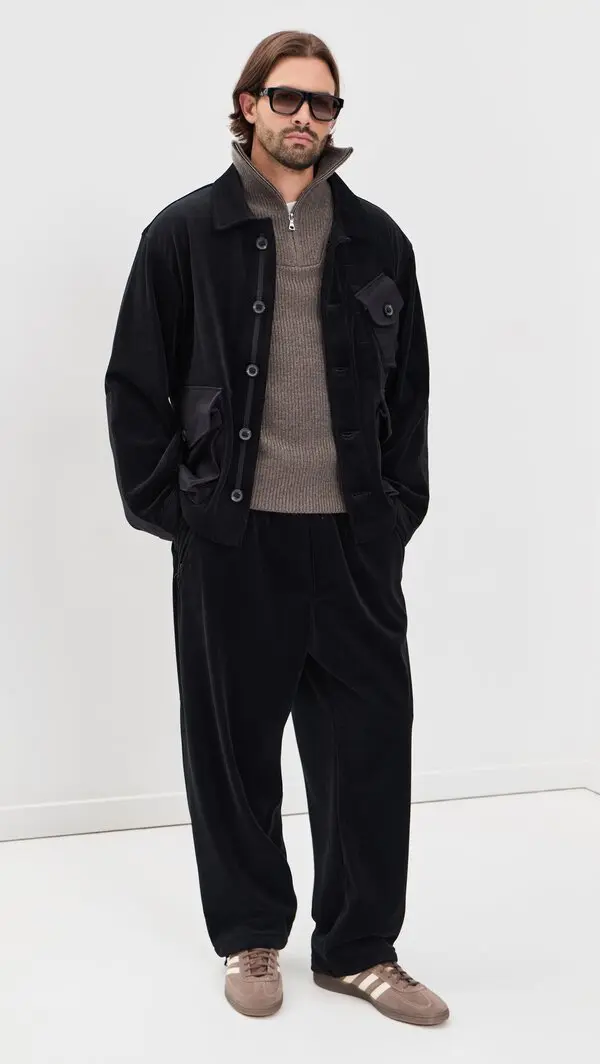 Y3 Tapered Velvet Corduroy Pants