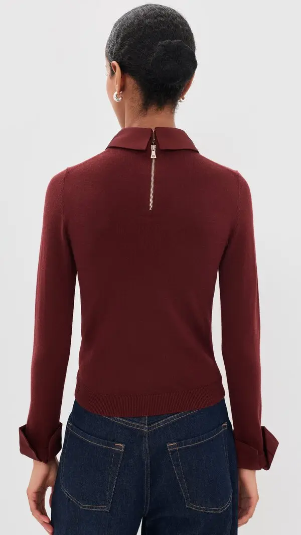 Alice + Olivia Porla Collared Sweater