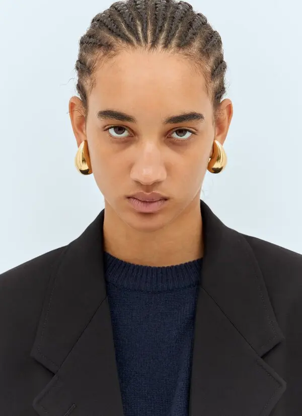 Bottega Veneta Drop Medium Earrings - Gold