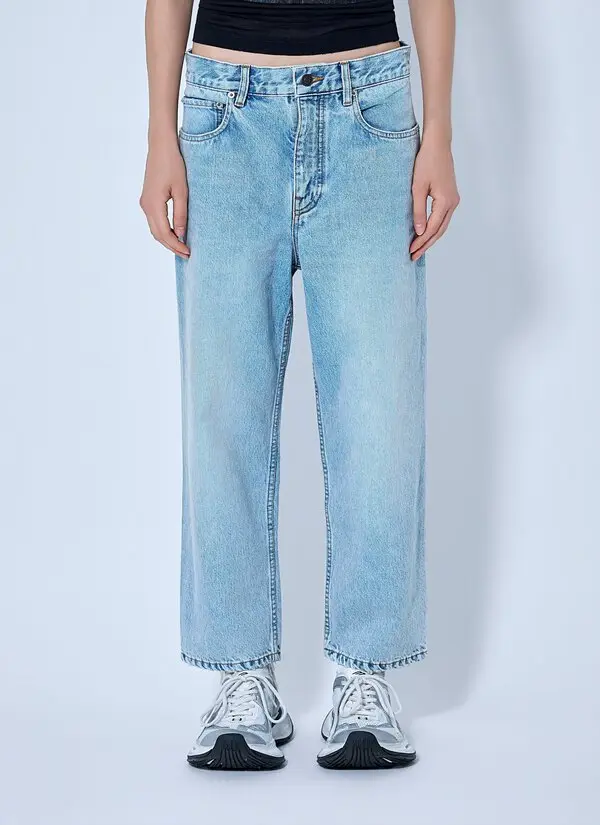 Balenciaga Straight-leg Denim Jeans - Blue
