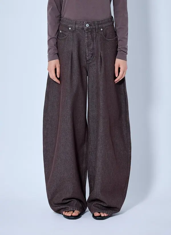 Jacquemus Le De-nîmes Ovalo Jeans - Brown