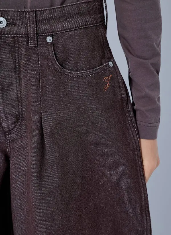 Jacquemus Le De-nîmes Ovalo Jeans - Brown
