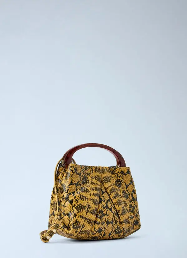 Dries Van Noten Structured Leather Handbag