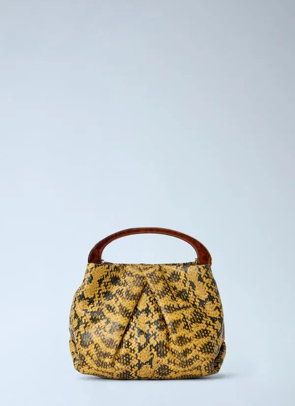 Dries Van Noten Structured Leather Handbag