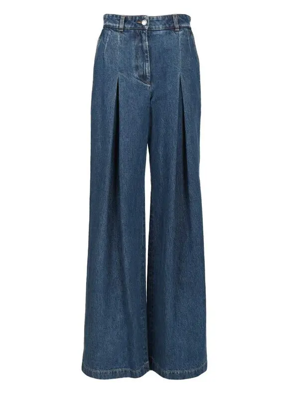 Dolce & Gabbana Pantalone Gamba Ampia - Blue