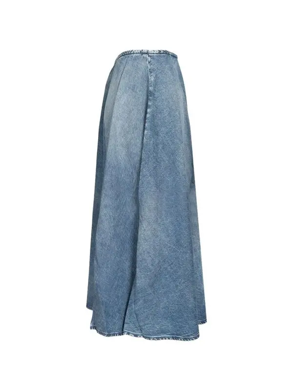 DIESEL® Wide Skirt In Flowing Denim - Blue
