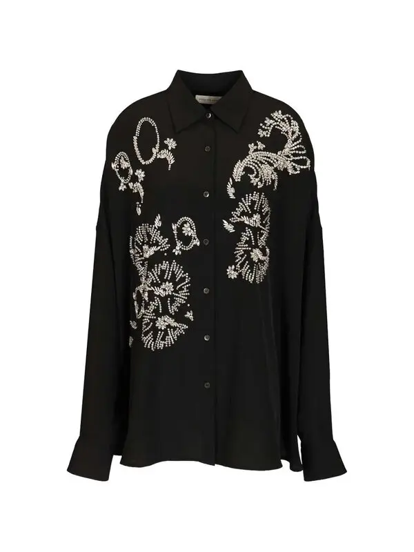 Dries Van Noten Oversized Shirt With Crystals