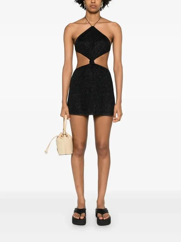 Oseree Lumiére Knot Mini Dress