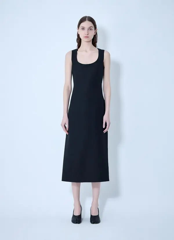 Jacquemus La Robe Tablier Midi Dress - Black